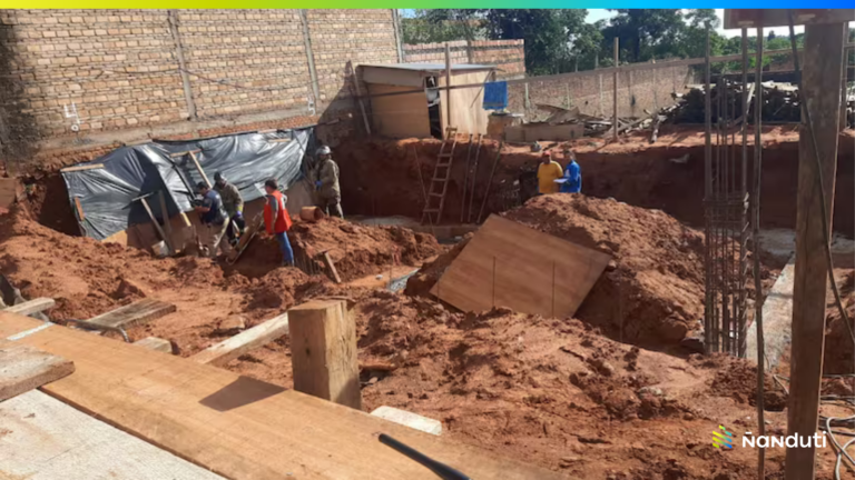 Investigan fallecimiento de un trabajador tras derrumbe de una obra en Ñemby