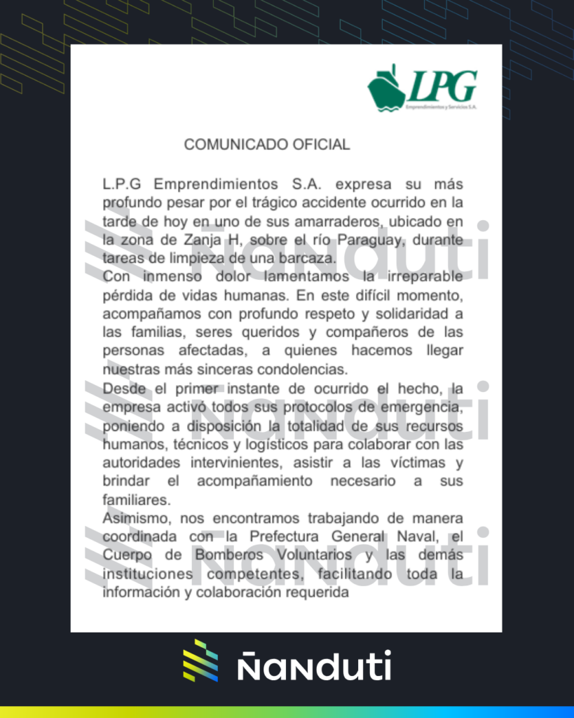 Empresa responsable se pronuncia tras la explosión de barcaza en la ...